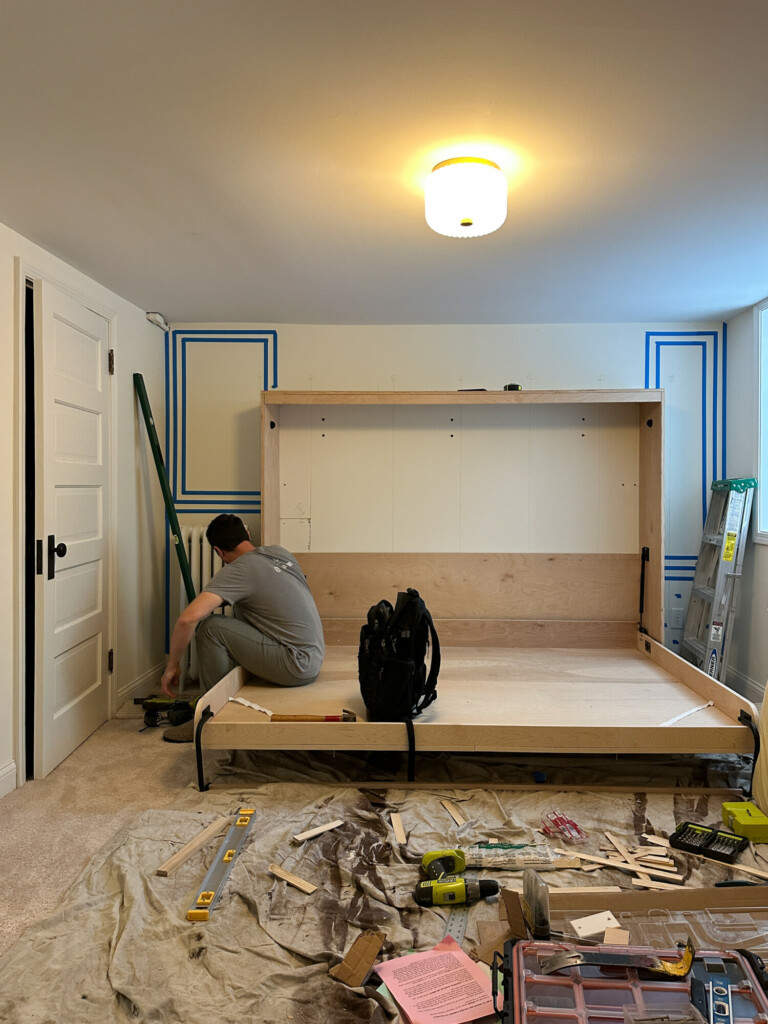 DIY Horizontal Murphy Bed for Our Guest Bedroom & Office - Patticake Wagner